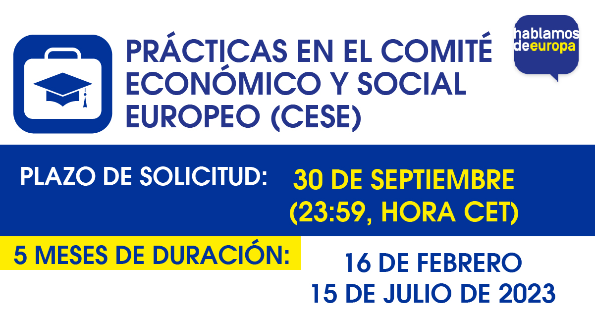 Prácticas en el Comité Económico y Social Europeo (CESE)